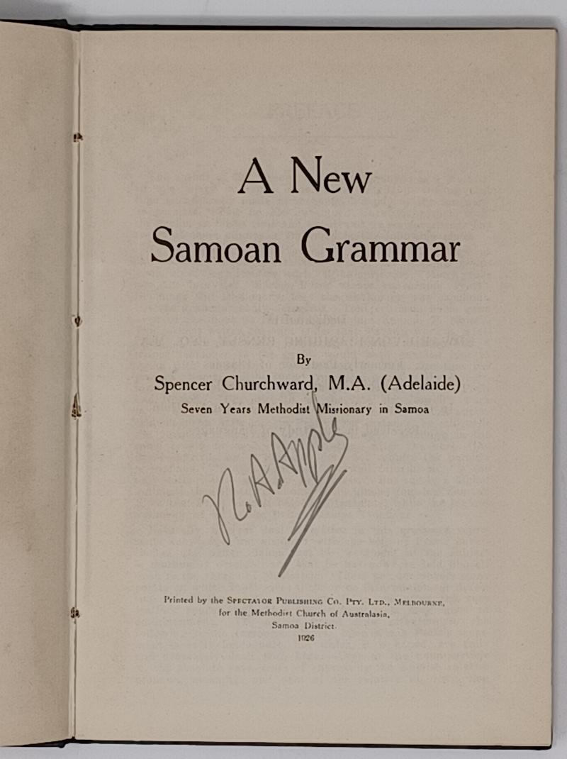 A Samoan Grammar (A New Samoan Grammar)